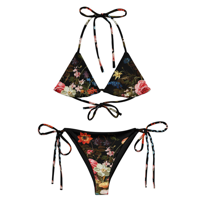 Botanical Bliss Print Recycled String Bikini – Formula S7
